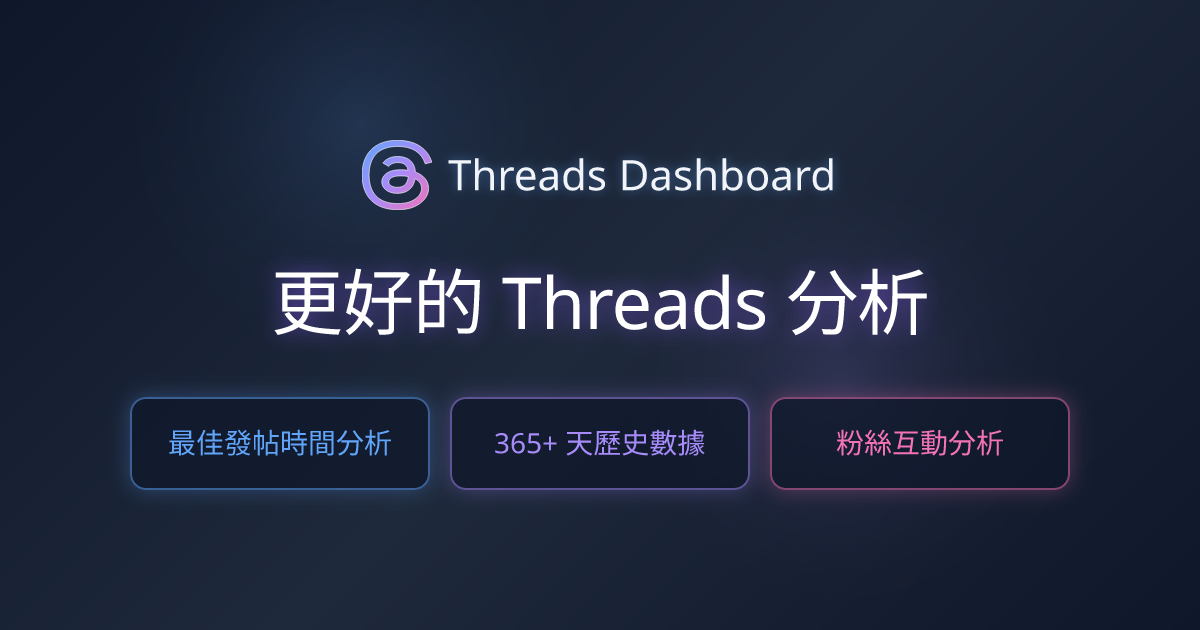 如何登入Threads：完整指南 | Threads Dashboard | 由 Threads API 驅動的 Threads 分析工具、Meta 的 Threads、分析 Threads ...